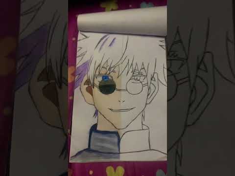 Gojo #animedrawing #art #animedrawing #jujutsukaisen