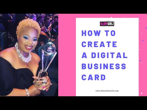 How to create a digital business card using Canva.com
