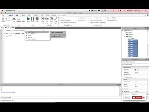 Roblox Scripting Tutorial 8: For i,v in pairs and Get Children()