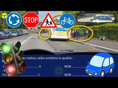 Test type examen Code Rousseau 2024 - Code de la route France 2024 test 2