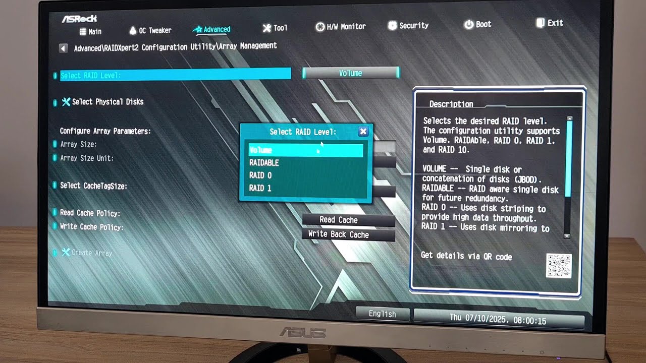ASROCK, RAID Settings