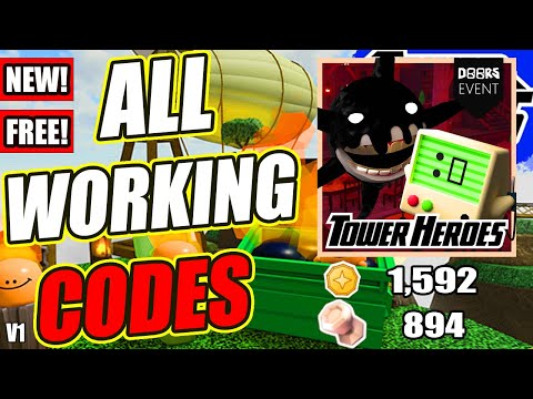 πALL NEWπ TOWER HEROES CODES FOR COINS 2023- ROBLOX TOWER HEROES CODES