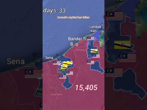 malaysia vs brunei(war scenario) #animation #mapping #asia #map #maps #shorts