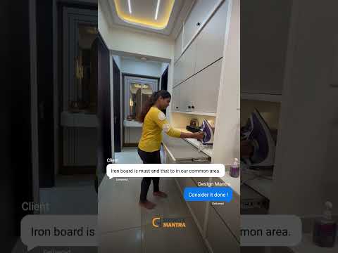 Transform your ironing space | Into a contemporary state of | the art iron board design | Interior