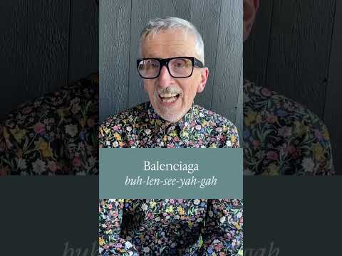 How to Pronounce Hermès, Loewe, Yves Saint Laurent, Givenchy and More with Simon Doonan #fashion