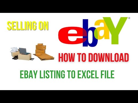 how to download ebay listing to excel file