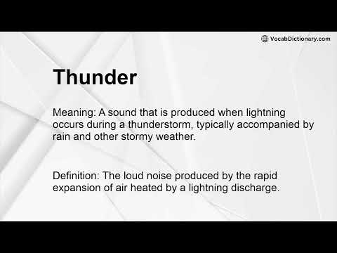 Thunder Meaning