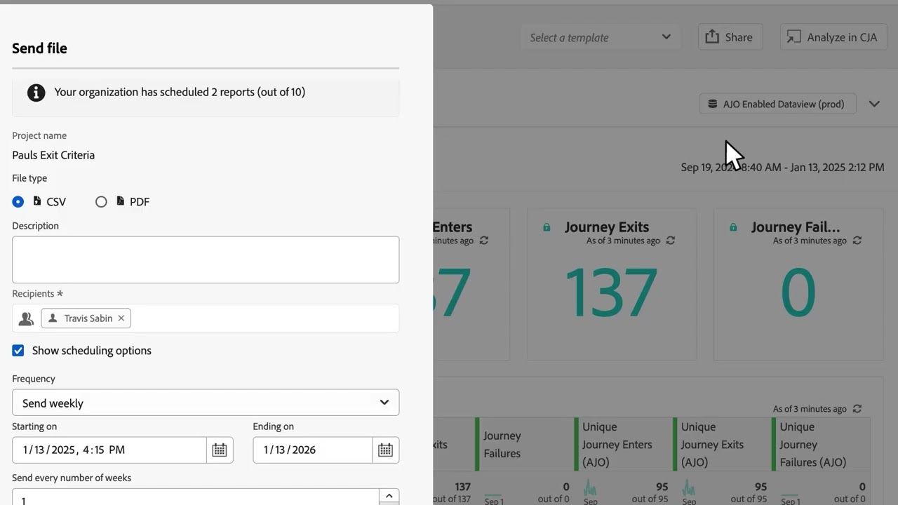 Journey Optimizer Reporting Enhancements