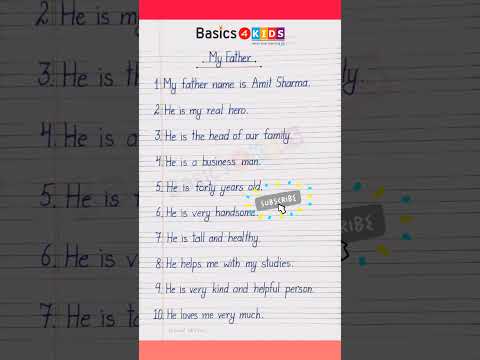 10 Lines on My Father in English | Some Lines About Father | My Father 10 easy lines in English
