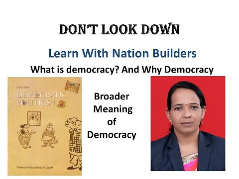 Broader Meaning Of Democracy