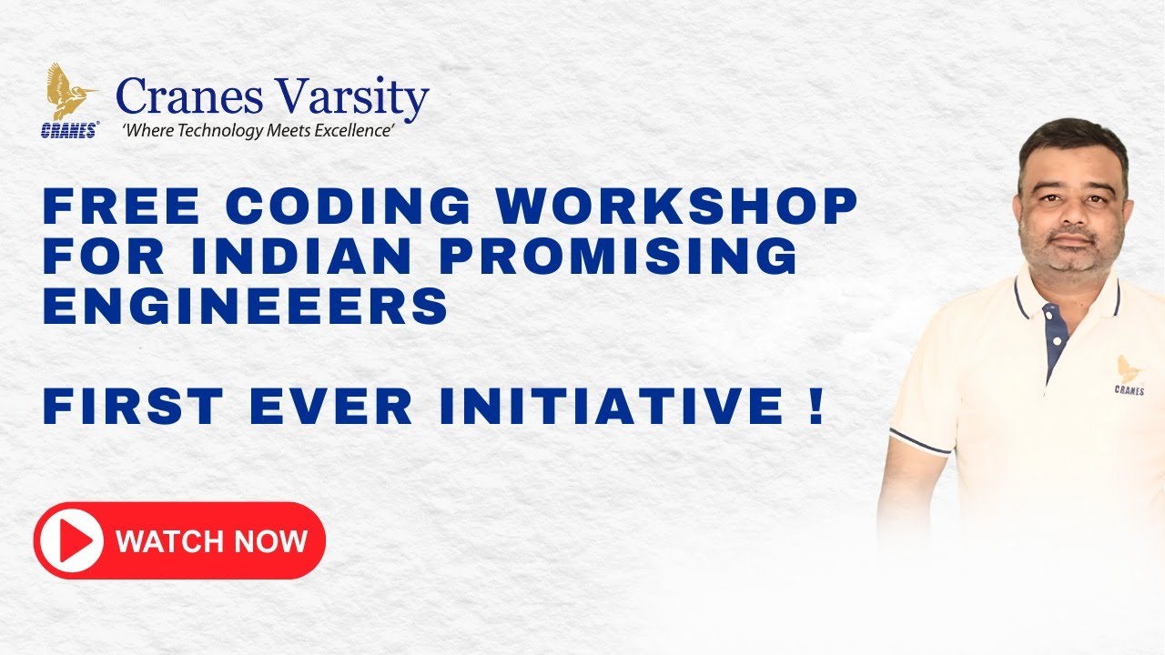How to Start Coding for FREE – Complete Workshop | Cranes Varsity
