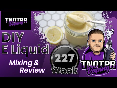 DIY E juice Mixing and Review Lemon Cream By KrawaCabana