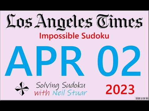 LA Times Impossible Sudoku, April 02, 2023