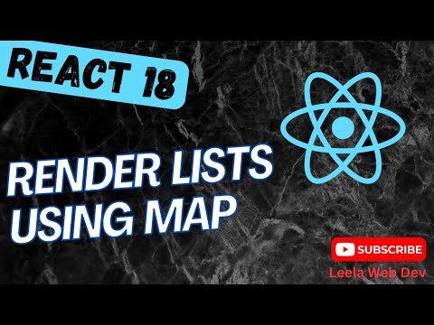 12. Render Lists using map method for looping components in React App - React18