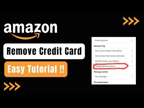 Amazon - How To Remove Credit Card - Change Payment Method !