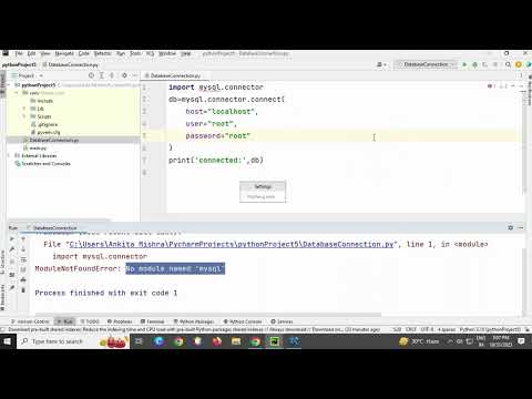 how to connect MySQL with Python || Connect to MySQl with PyCharm ||python database connection