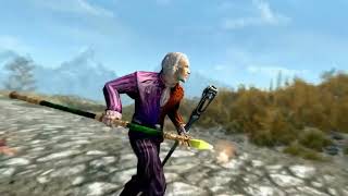 Sheogorath Slays A Dragon With Cheese at Skyrim Special Edition Nexus ...