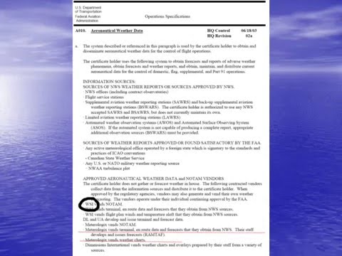 Operations Specifications - EWINS Weather Sources A010 Example