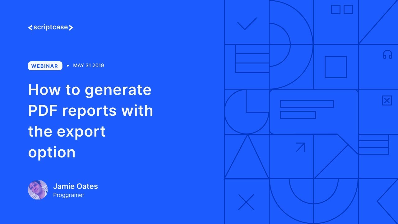 Scriptcase - How to generate PDF reports with the export option