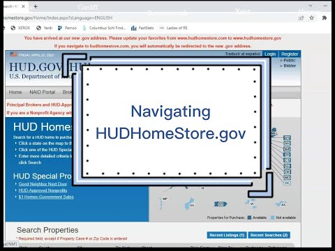 Navigating HUDHOMESTORE.GOV