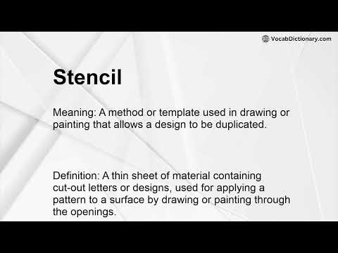 Stencil Meaning
