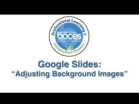 Google Slides: Adjust Background Images