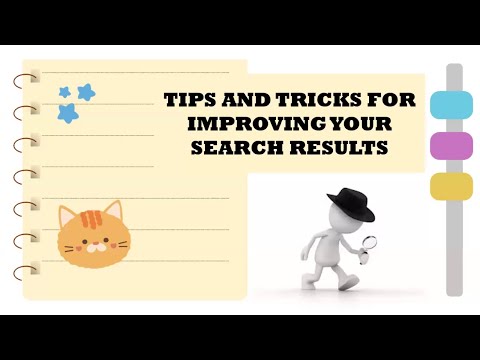 Tips and Tricks for Improving Your Search Results – Julie Wilcox (2 Jun 2024)