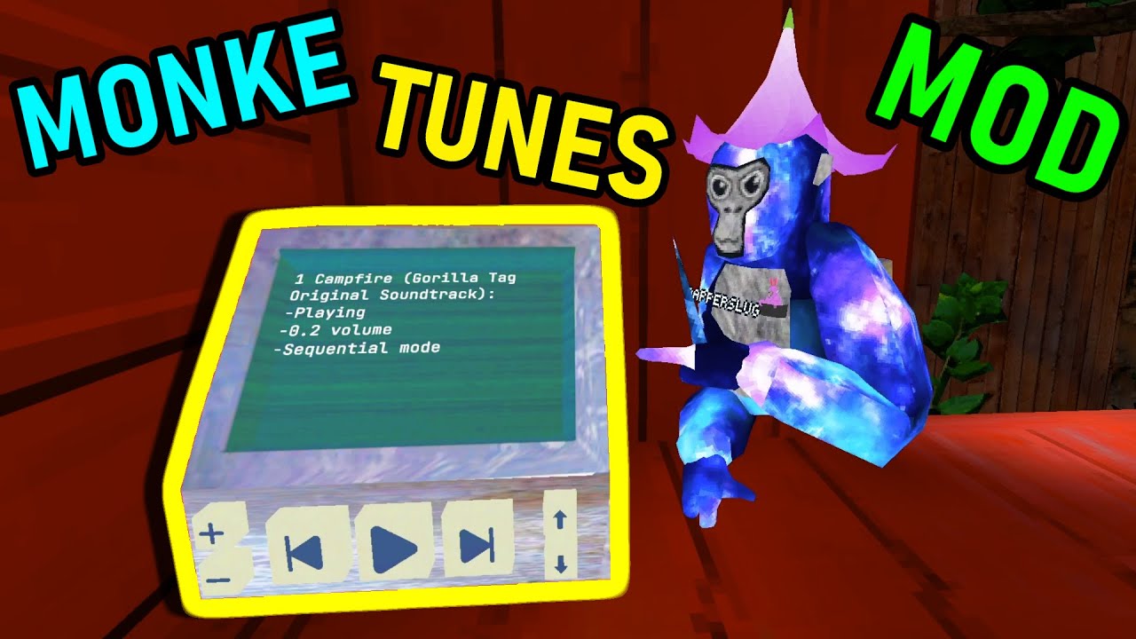Add Your OWN MUSIC With This NEW MOD in Gorilla Tag VR | Frogrilla's New MonkeTunes Mod