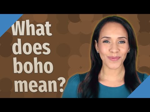 What does boho mean?
