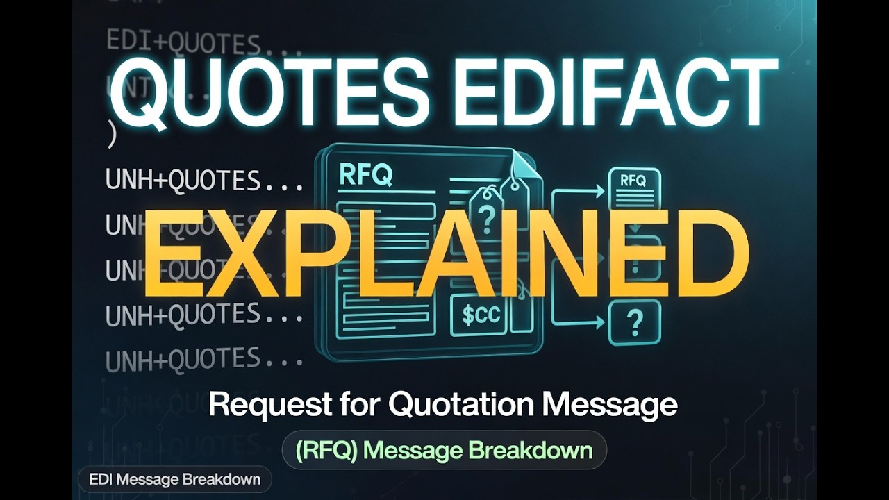 QUOTES EDIFACT Explained | Request for Quotation (RFQ) Message Breakdown