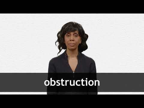 How to pronounce OBSTRUCTION in American English