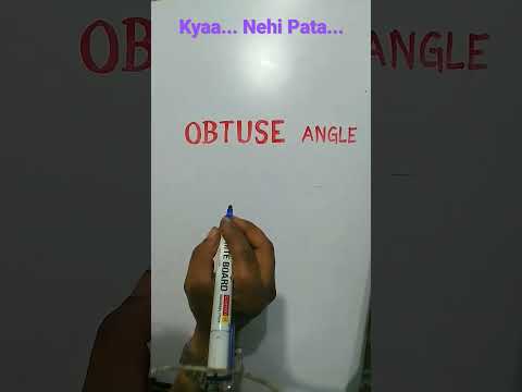 Obtuse angle is that angle which measures more than 90° but less than 180°.... #angle #obtuseangle