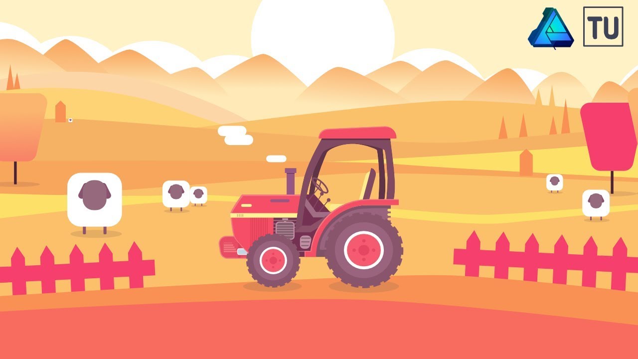 Farm Vector Illustration in Affinity Designer