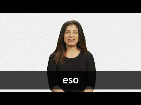 English Translation of “ESO” | Collins Spanish-English Dictionary