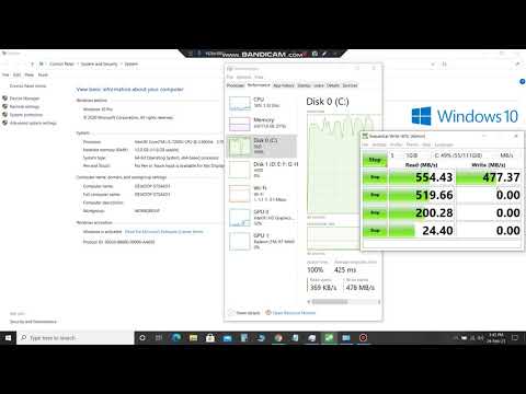 Transcend SSD speed test with Crystal Disk Mark 2021