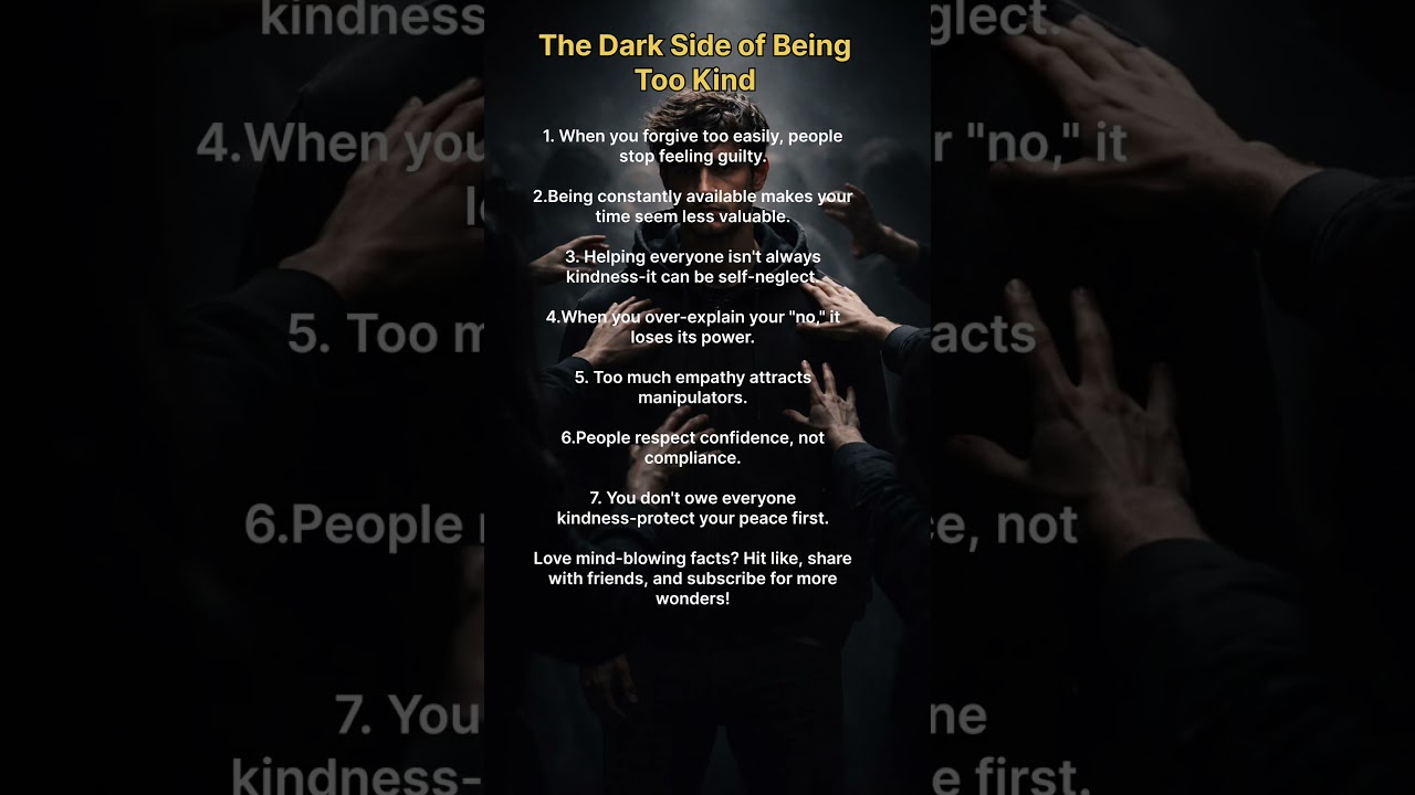 7 Dark Truths About Being Too Kind