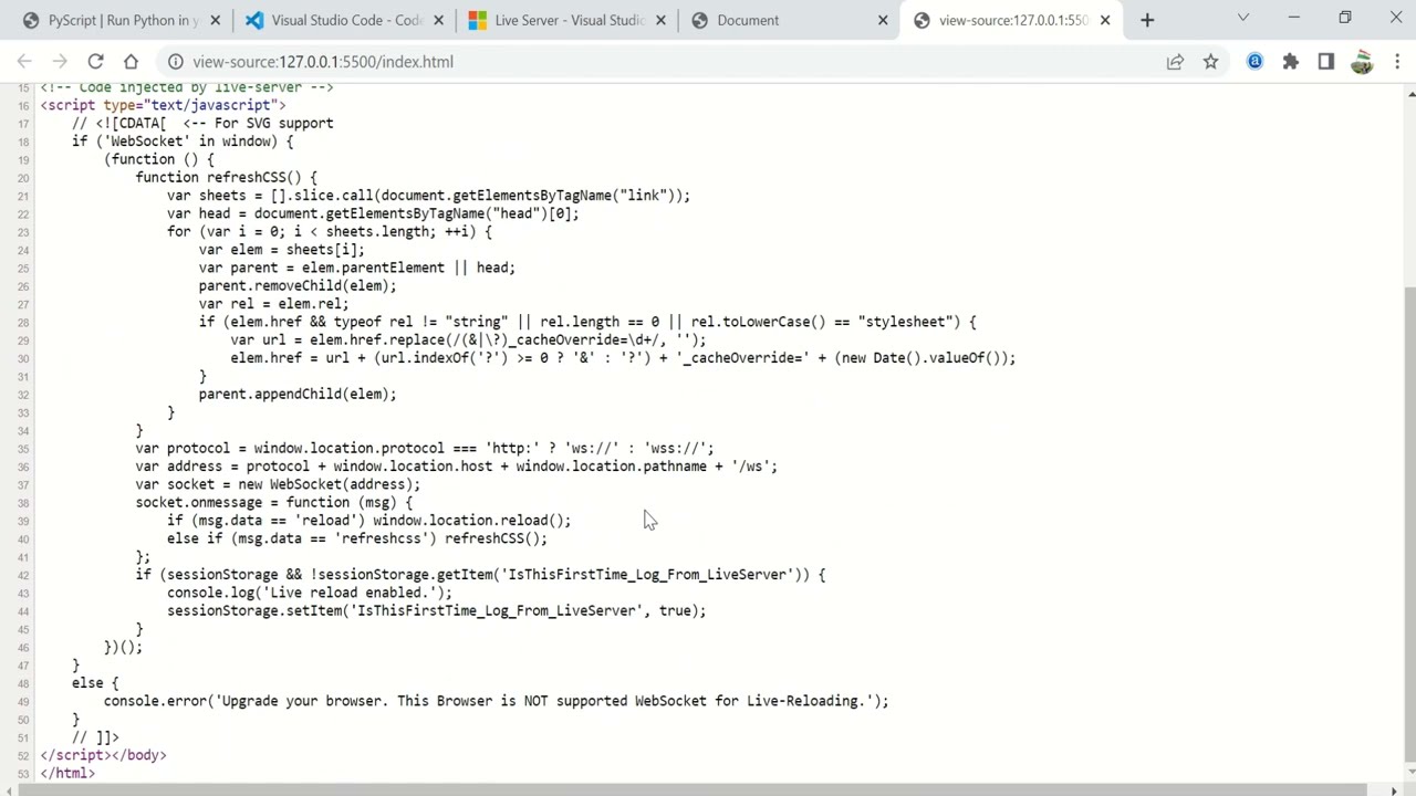 Our First 'Hello World' program in PyScript