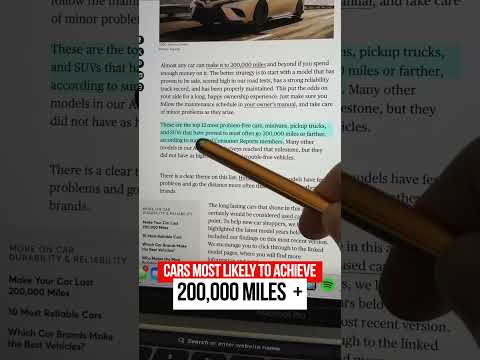 Most reliable cars in the world‼️