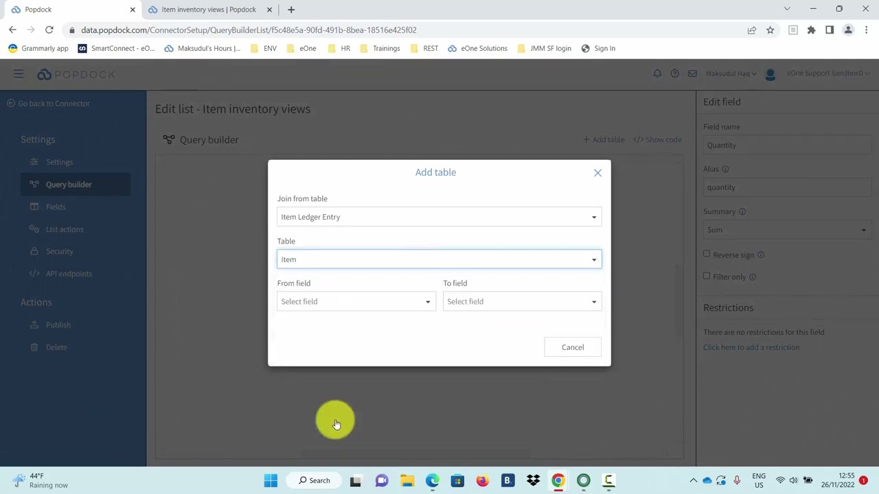 Popdock Query Builder Tutorial