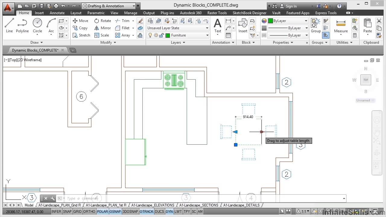 AutoCAD Construction Drawings Tutorial | Dynamic Blocks
