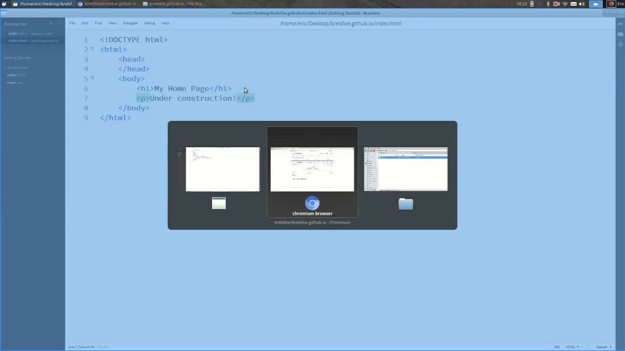 Using GitHub Pages through the web interface