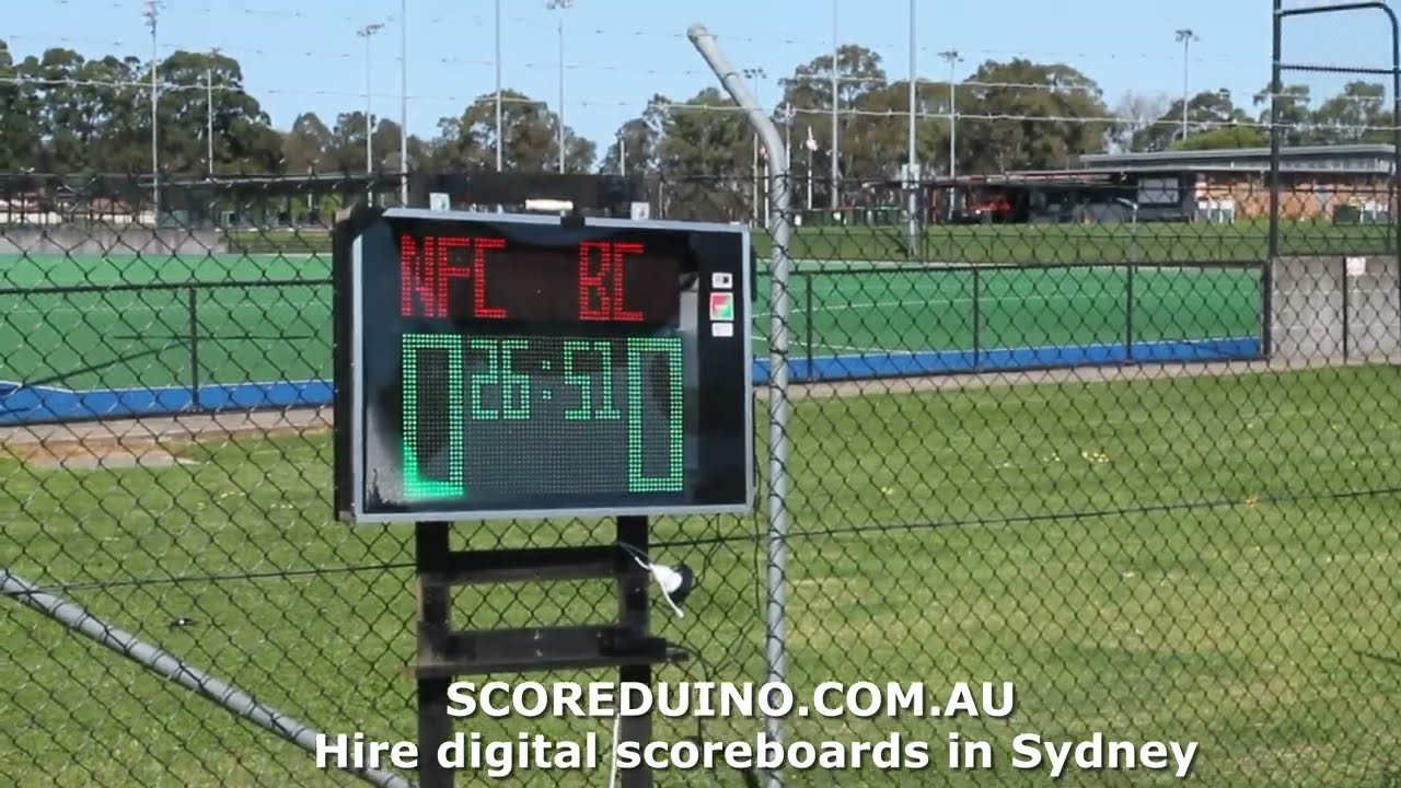 Hire a scoreboard in Sydney. How to use SCOREDUINO digital scoreboards effectively.