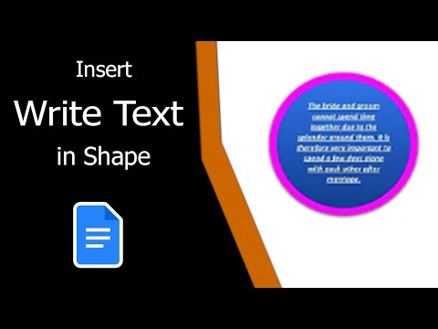 How to Insert Write Text Box in a shape with Google Docs