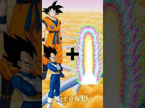 Goku & Vegeta fusion + SS10 All Forms transformation #dragonball #dragonballz #dbz #goku