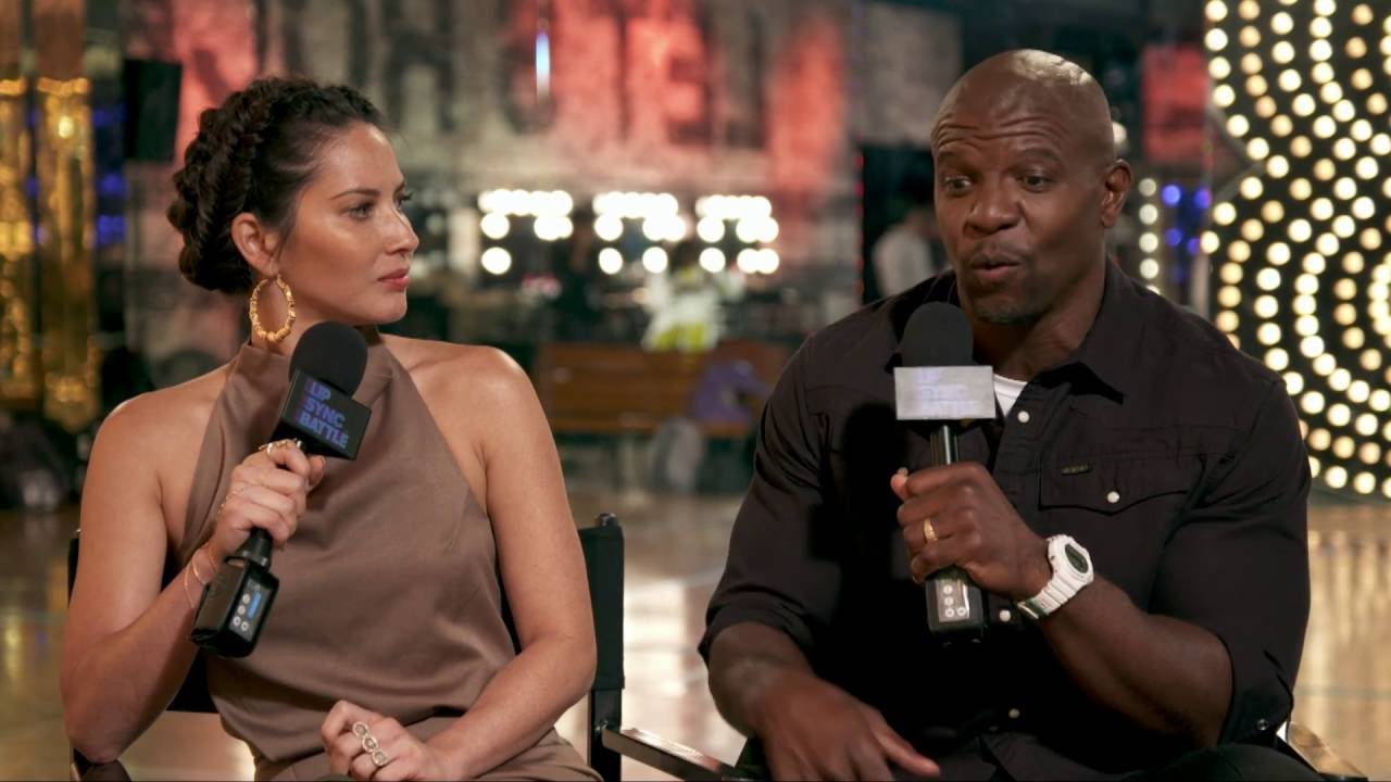 Backstage with Olivia Munn & Terry Crews at Lip Sync Battle: All-Stars Live