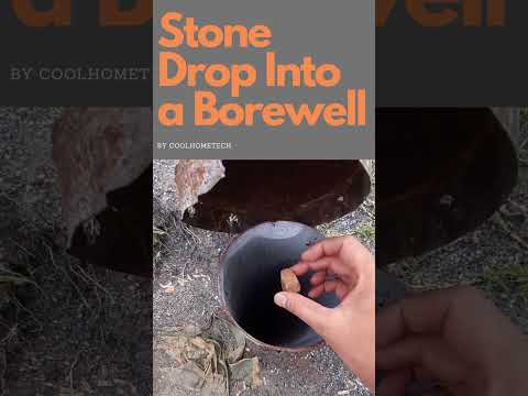 Stone Drop Into a Borewell #shorts