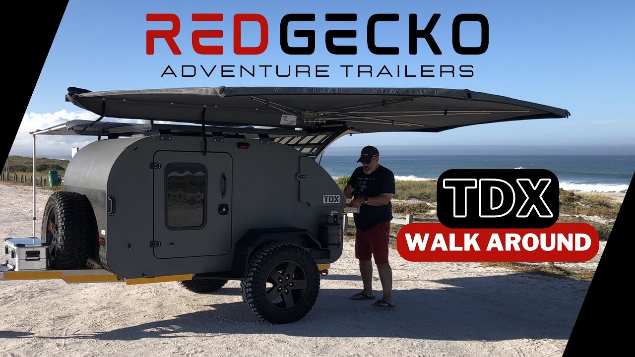 Red Gecko TDX Is a Small Off-Road Teardrop Trailer With a Sturdy Build ...