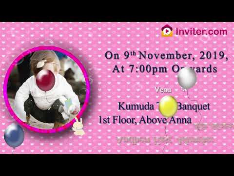 Free Birthday Video Invitation Template | inviter.com