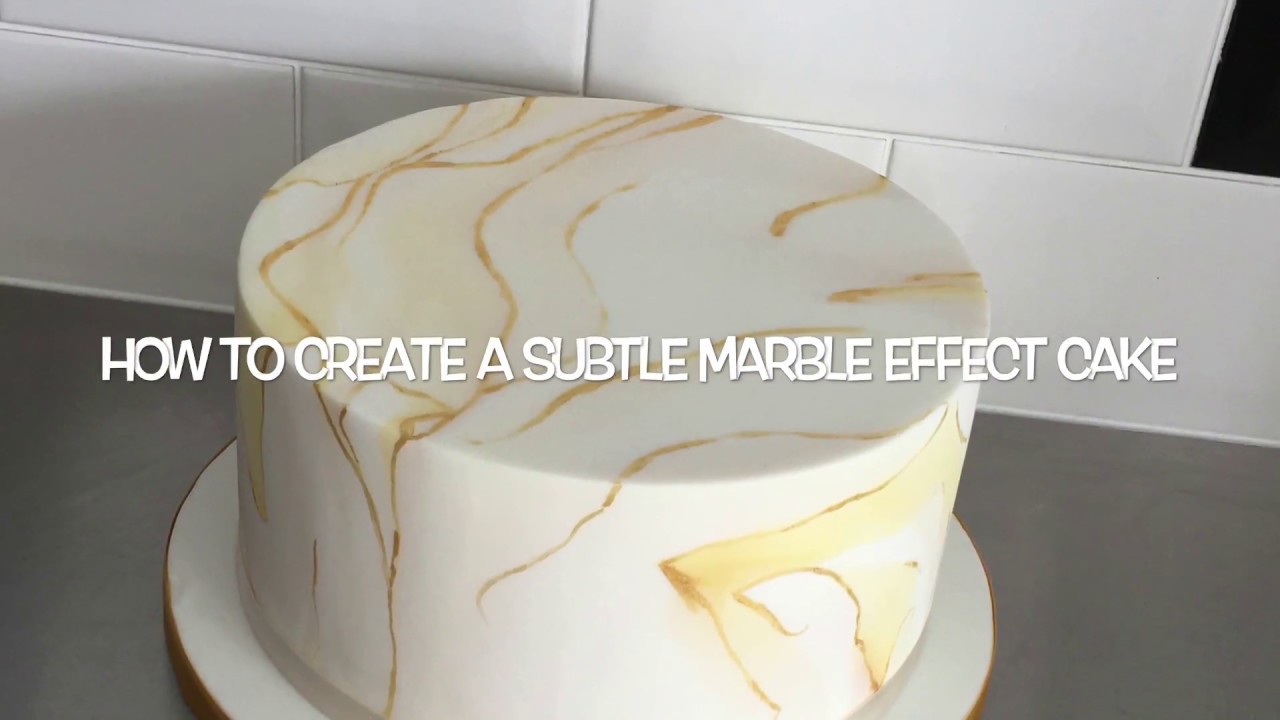 How to create a subtle marble effect cake