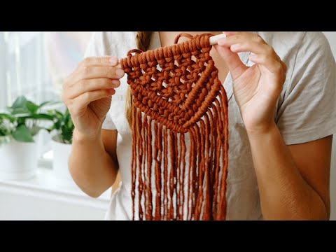 The Easiest Macrame Wall Hanging | Mini Macrame Tutorial for Total Beginners